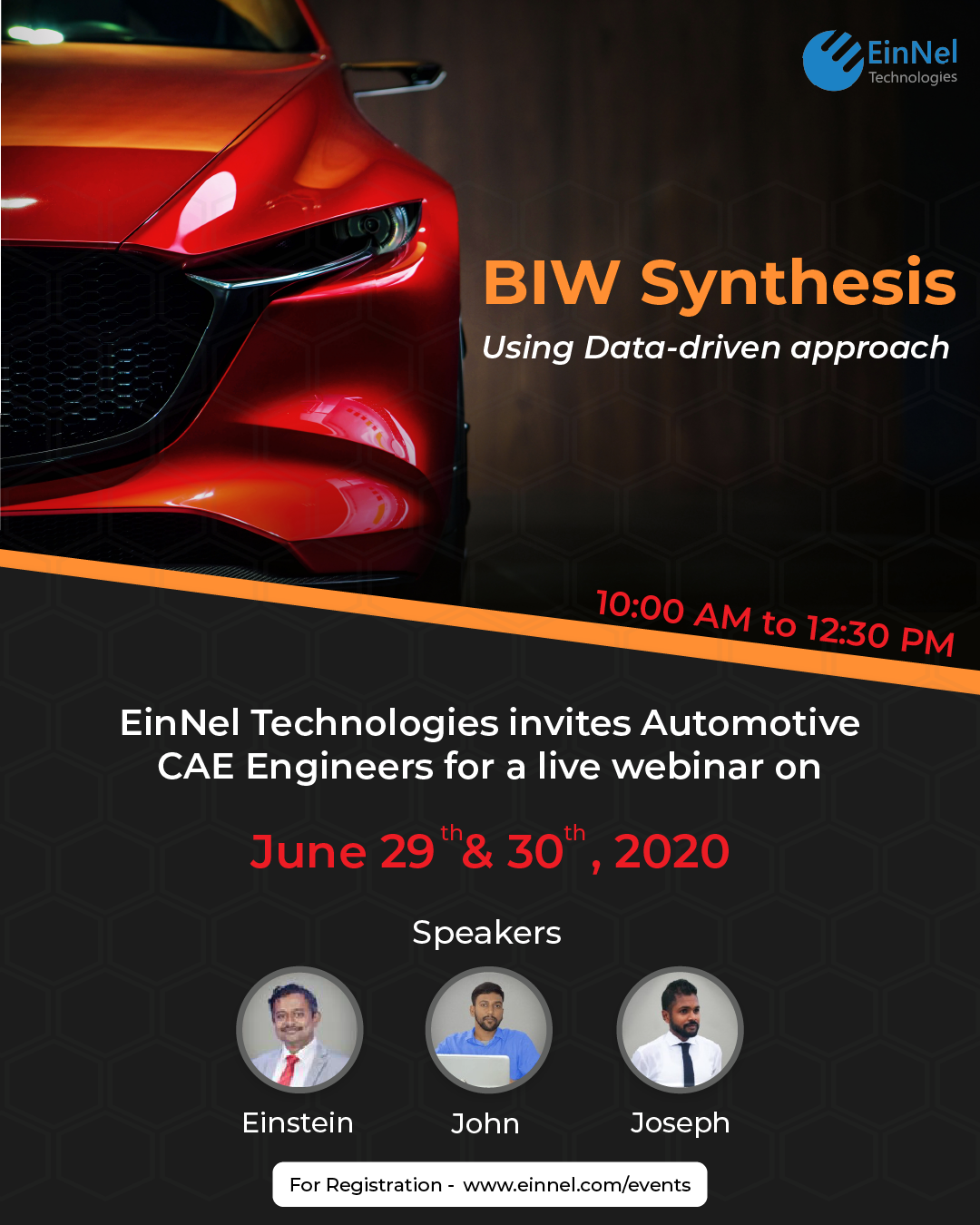 Webinar on BIW Synthesis using data-driven approach | EinNel Technologies